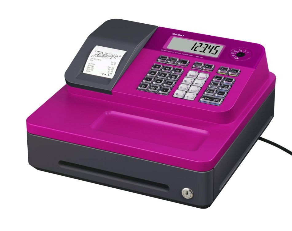 Casio SE-G1 Pink Cash Register from Discount Cash Registers